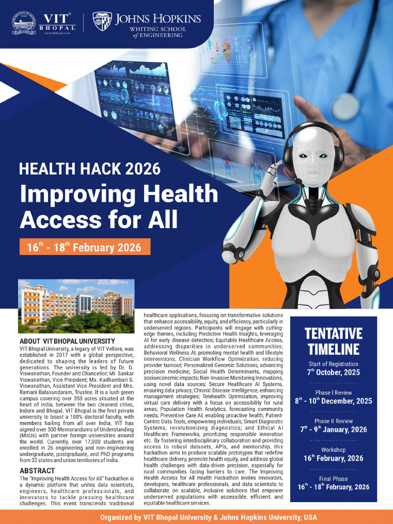Health Hackathon 2026 Flyer | PDF