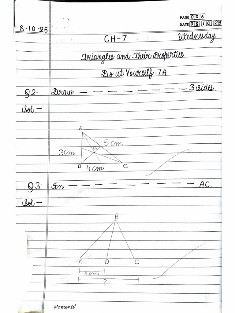 Grade 7 Triangles and Its Properties | PDF