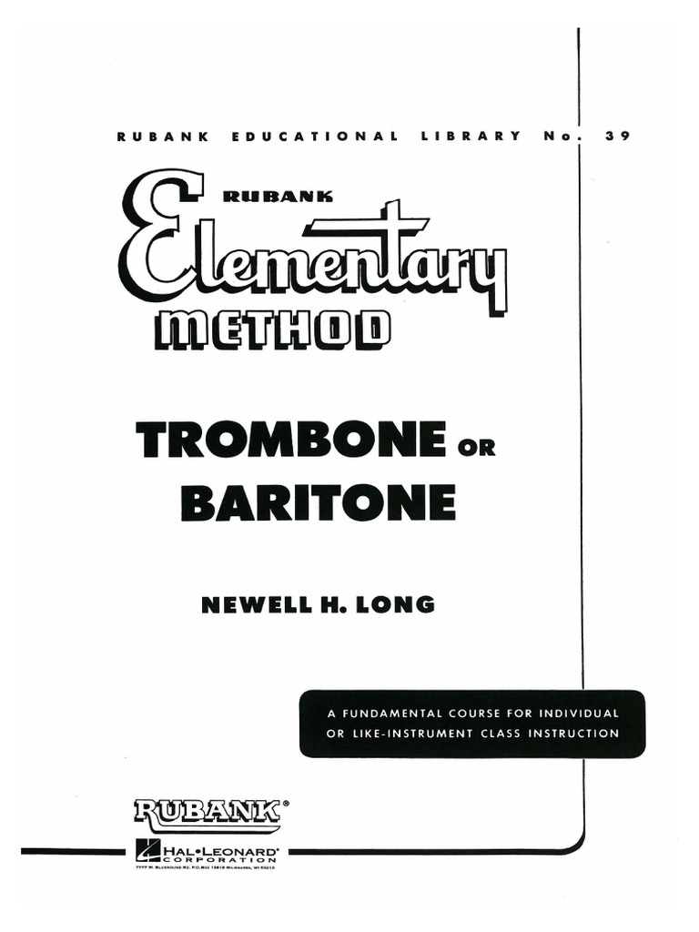 Rubank Elementary | PDF