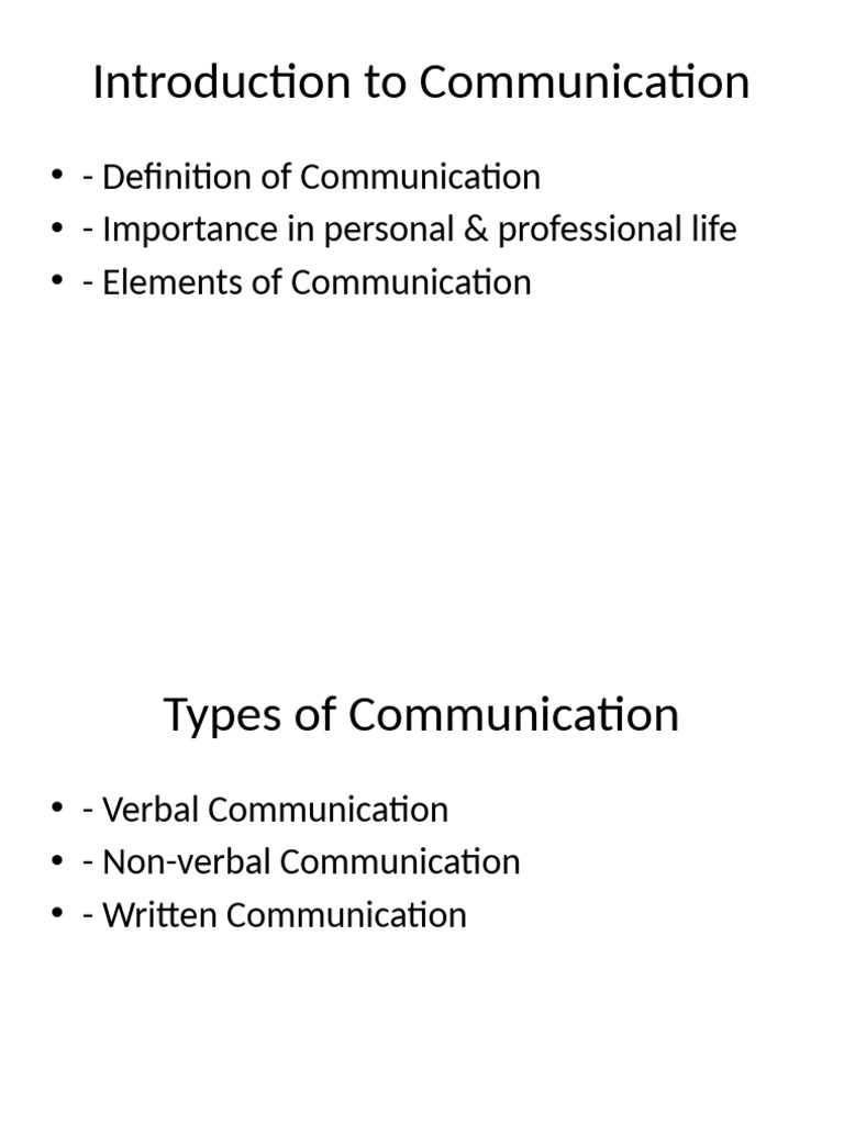 Understanding Communication Basics | PDF