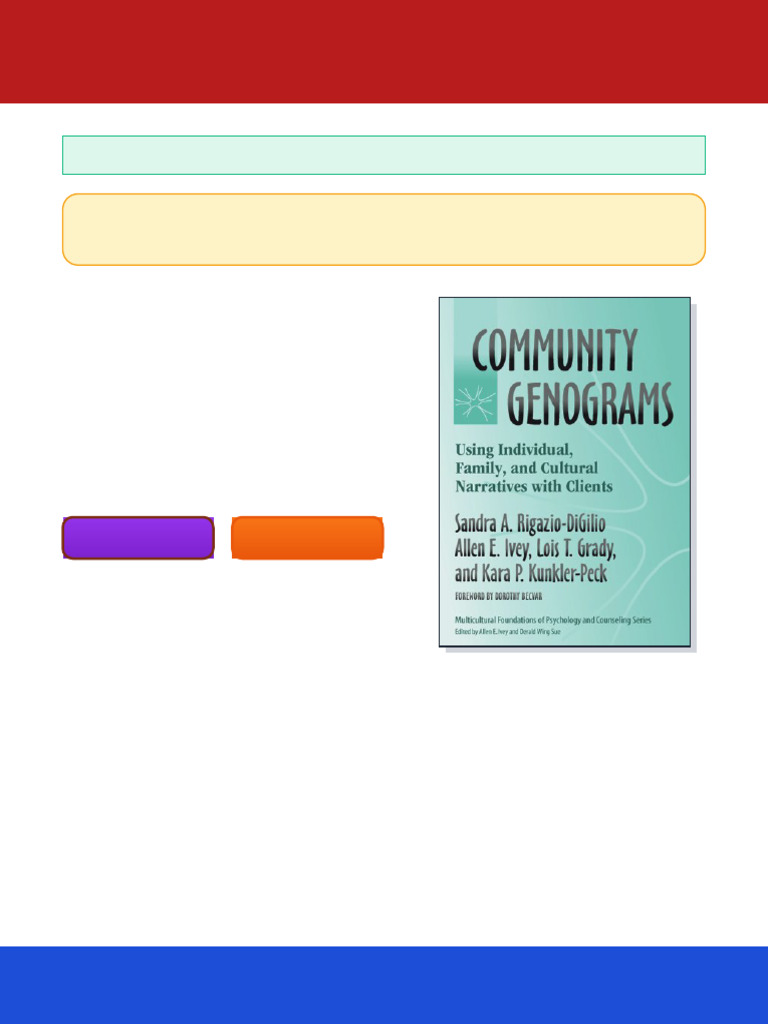 Community Genograms Using Individual Family and Cultural Narratives ...