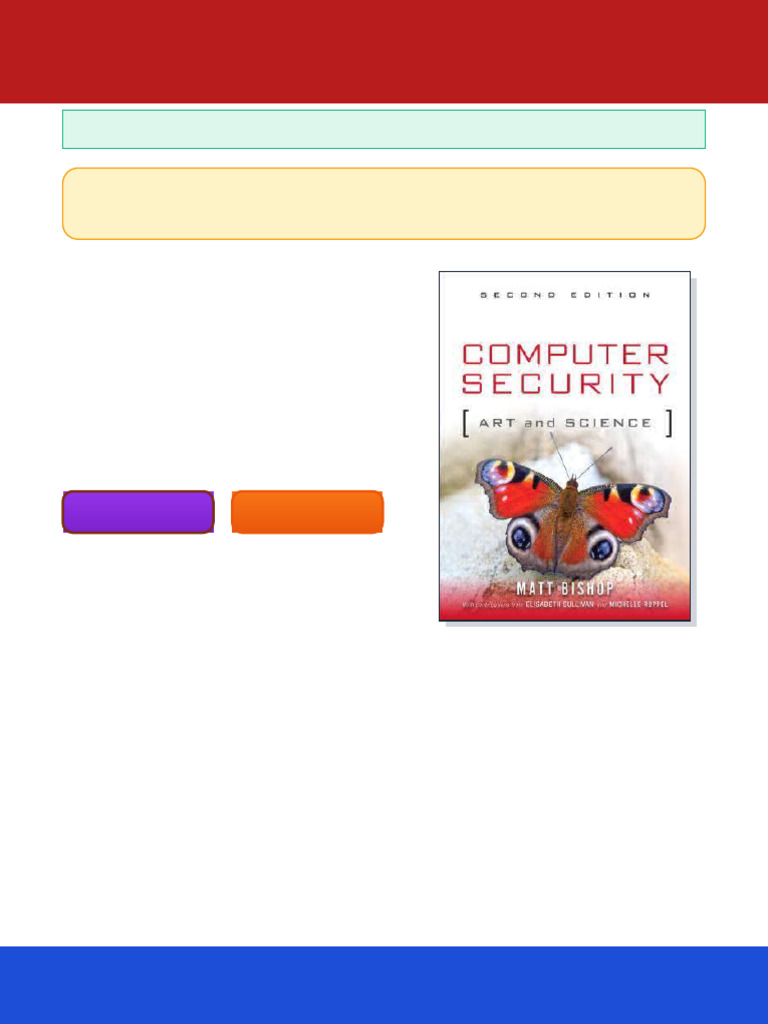 Computer Security Art and Science Matthew Bishop Ebook Full-Length Version | PDF | Cryptography ...