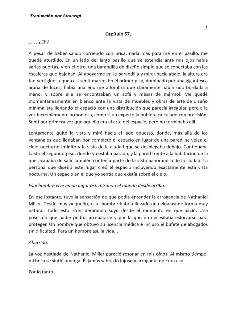 Encuentro Tenso en el Estudio de Nathaniel | PDF