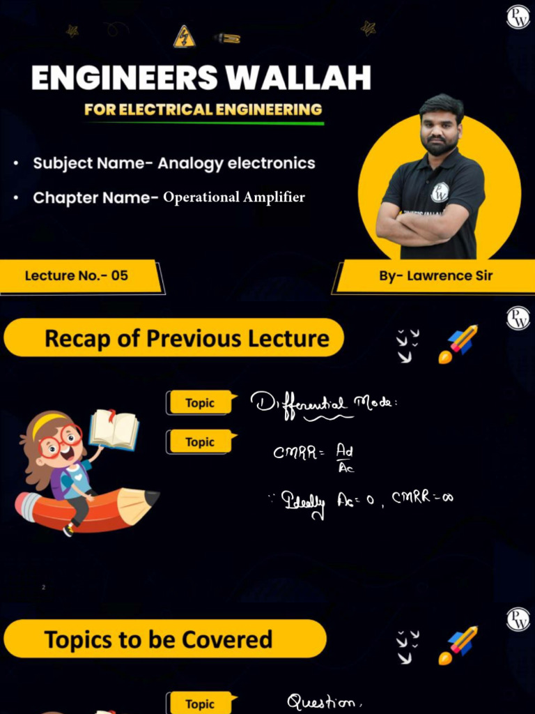 Operational Amplifier 05 - Class Notes | PDF