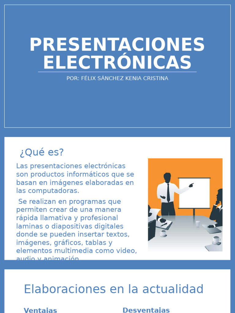 Presentaciones Electrónicas | PDF