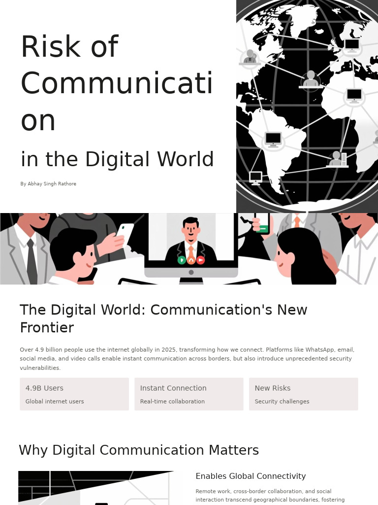 Digital Communication Risks & Solutions | PDF | Computer Security ...