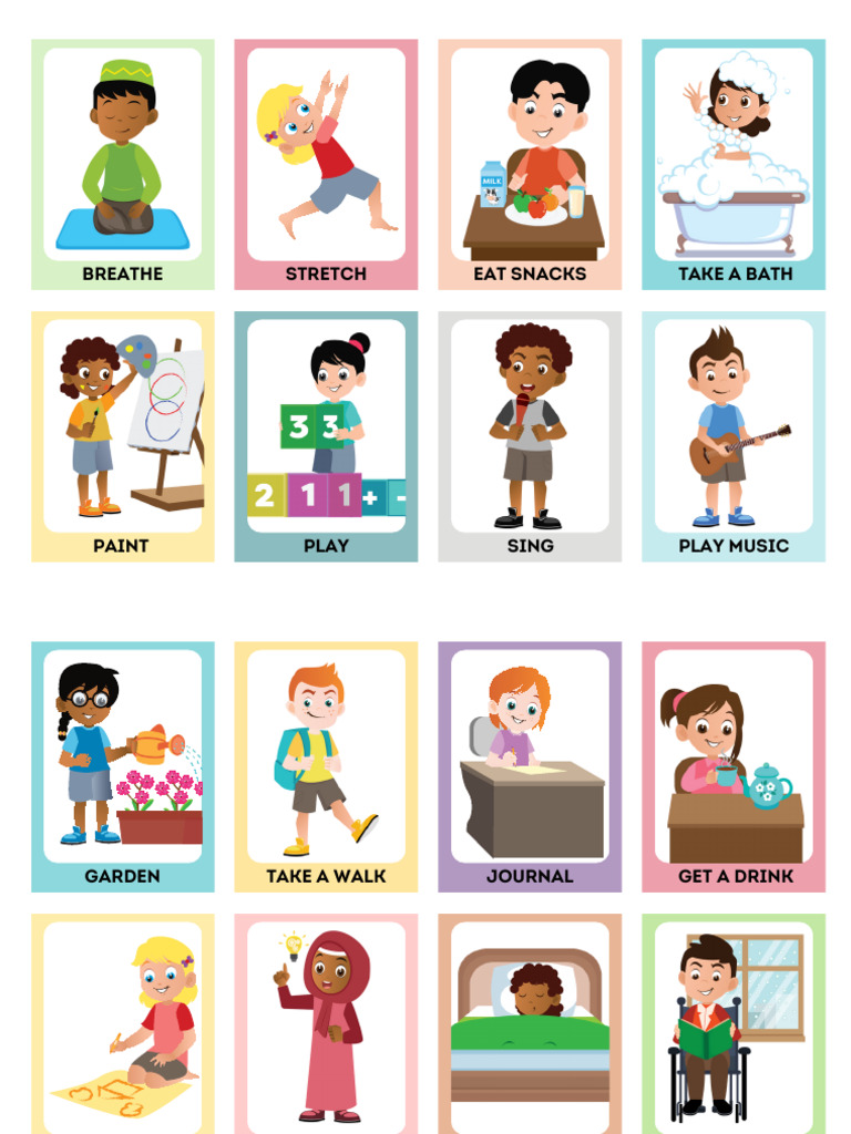 Calming Down Strategies Flashcards | PDF