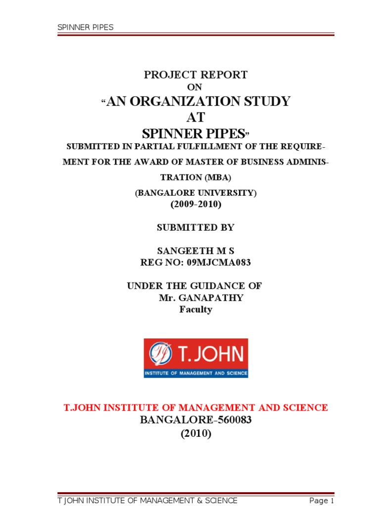 An Organization Study | PDF | Quality Management System | Recruitment