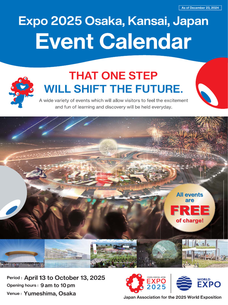 EXPO 2025 Event Calendar Dates | PDF