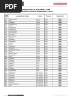 Codigo Postal Peru | PDF