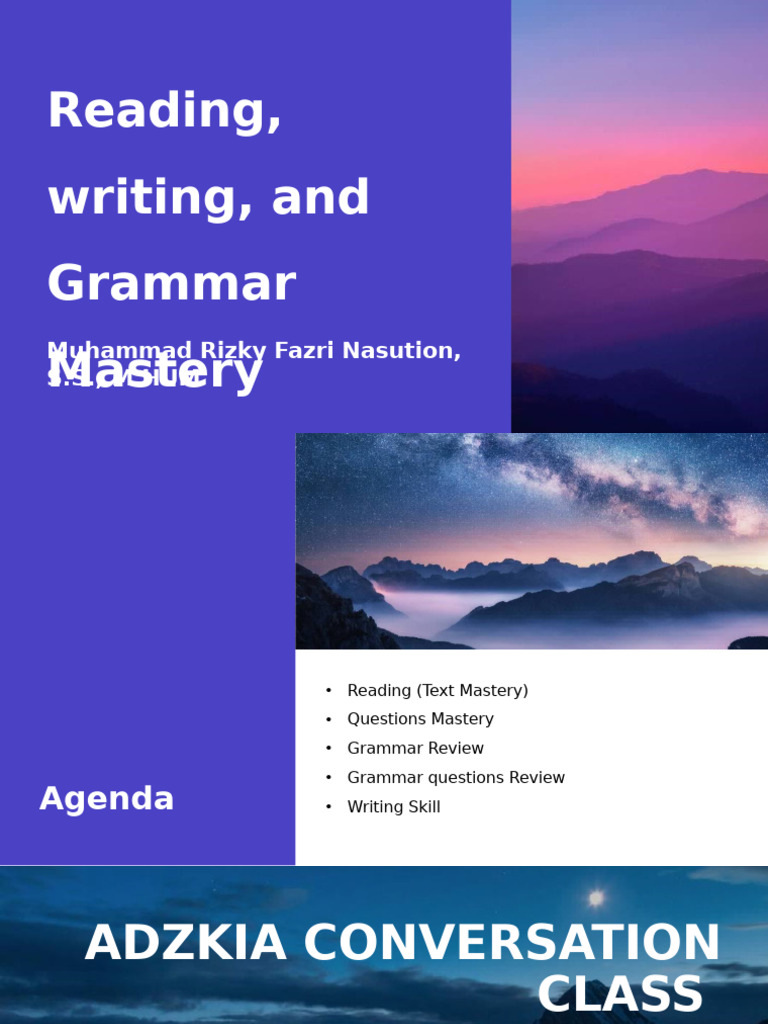 Reading, Writing, and Grammar Mastery Review | PDF | Social Media ...