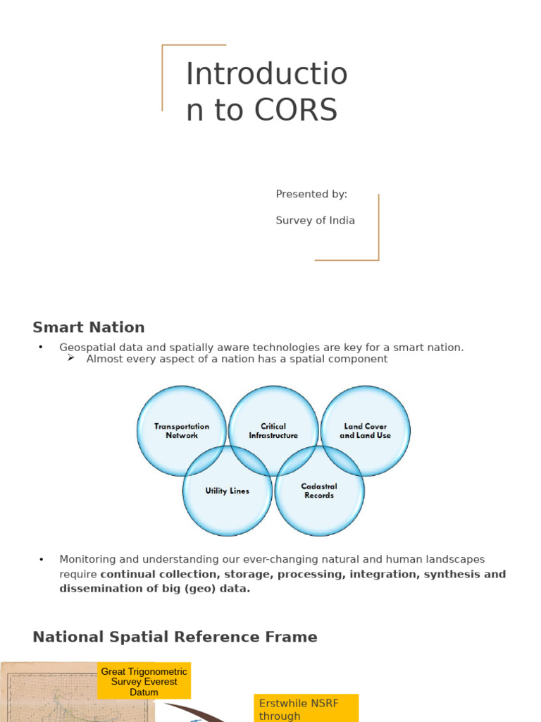 Introduction To CORS 01102025 Data in PDF | PDF | Geodesy | Navigation