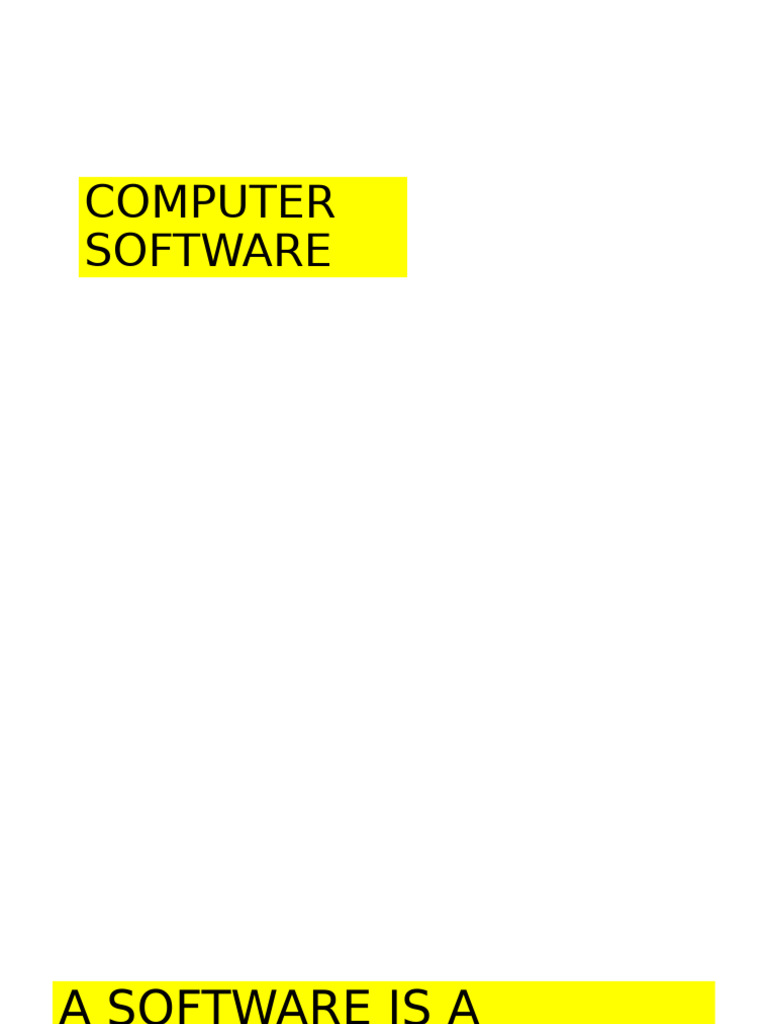 Computer Software | PDF