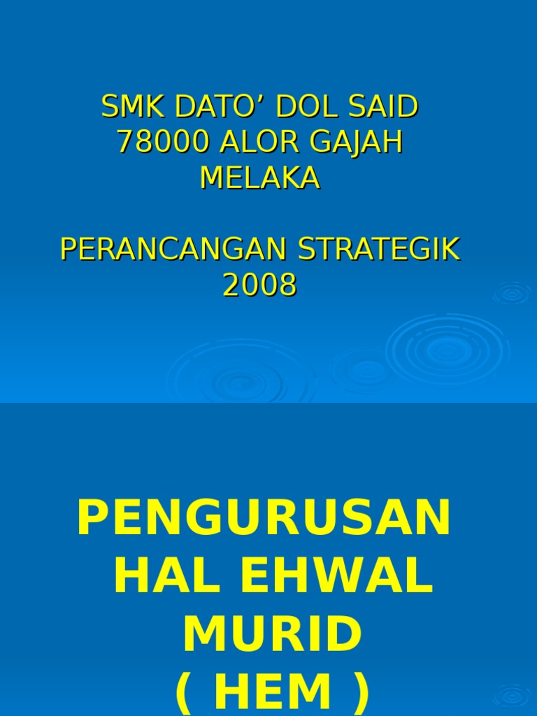 Perancangan Strategik HEM | PDF