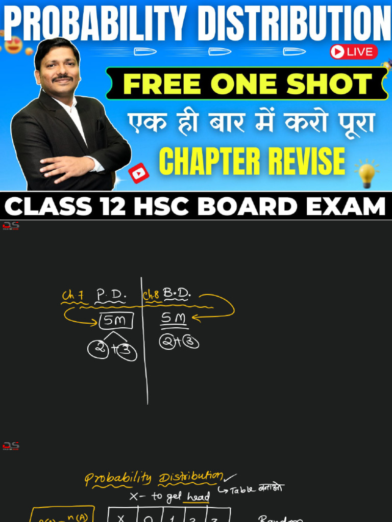 Probability & Binomial Distribution Yt One-shot Series Lec | PDF