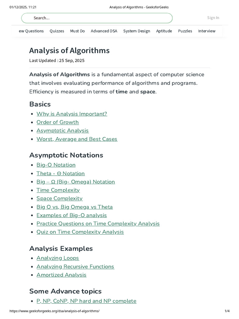Analysis of Algorithms | PDF | Time Complexity | Mathematical Relations
