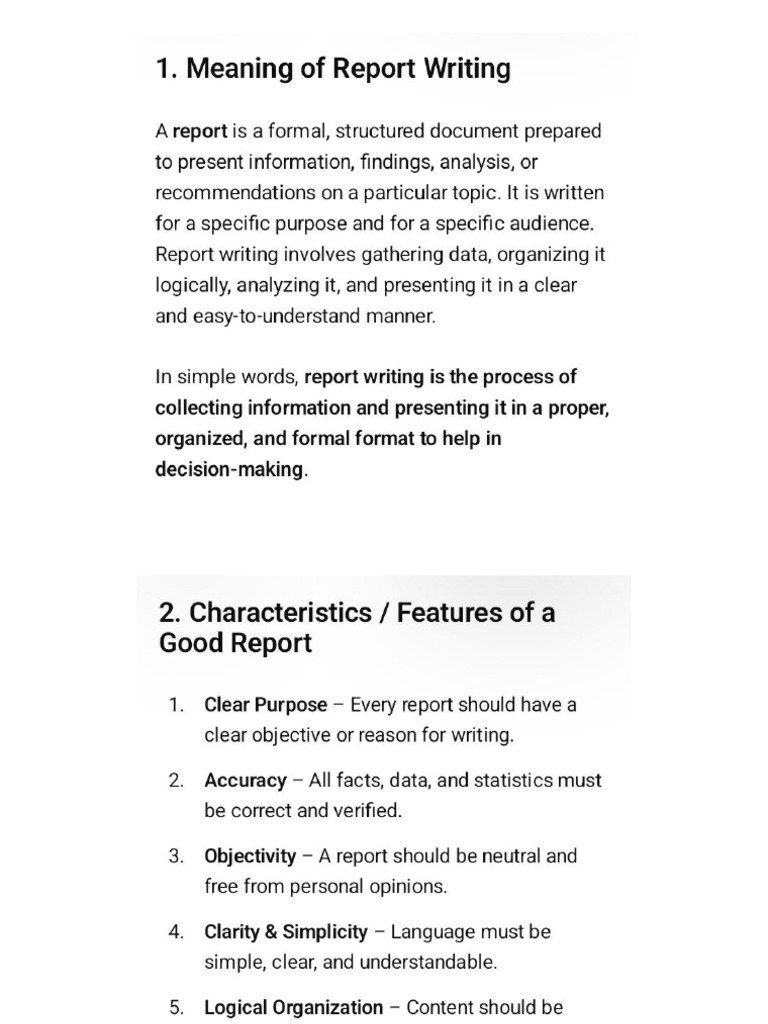 Report Writing | PDF