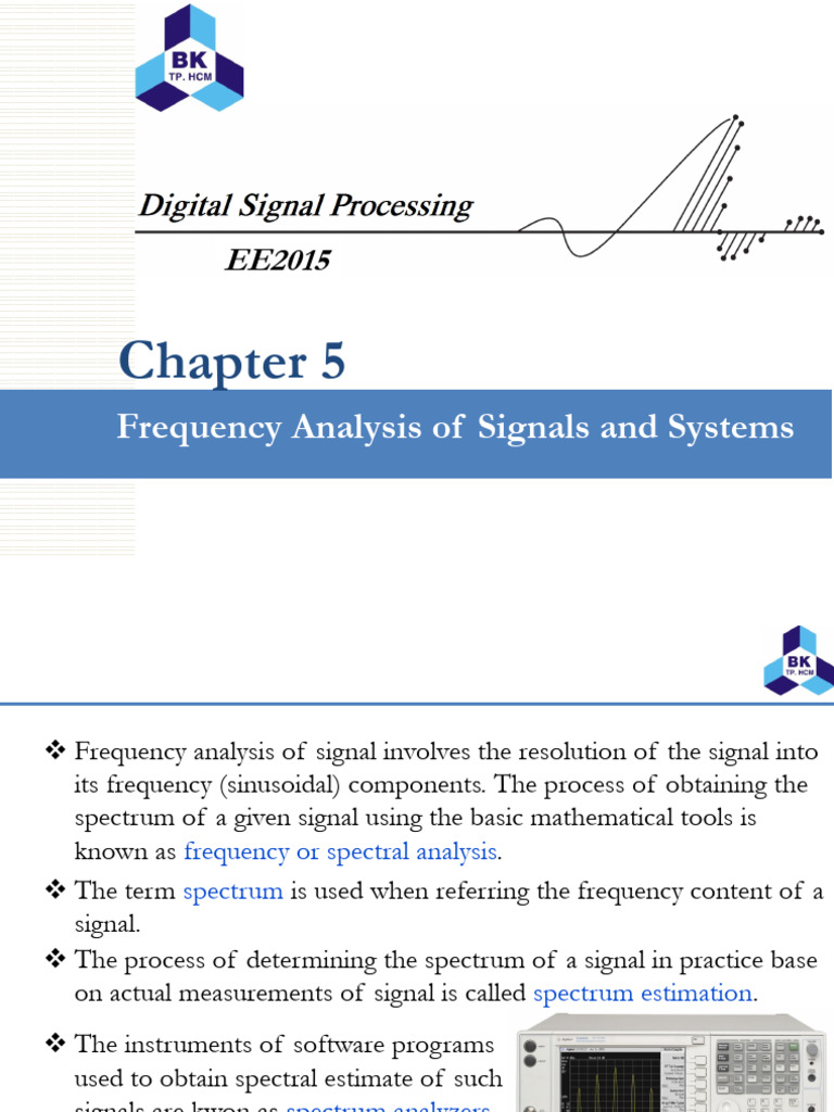 DSP-Chapter5 Student 2025 | PDF | Spectral Density | Digital Signal Processing