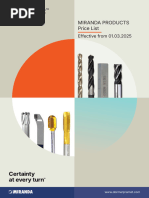 Miranda Tools Price List 2025 PDF | PDF | Tools | Chemistry