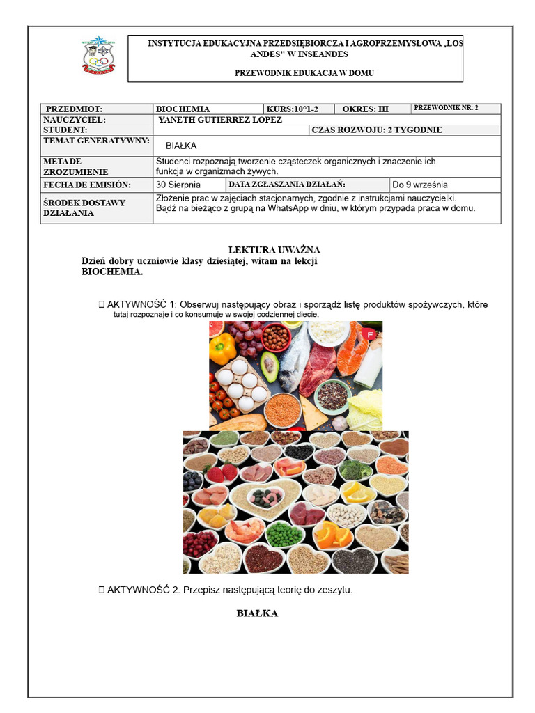 Iii-Przewodnik 2-Biochemia 10° | PDF