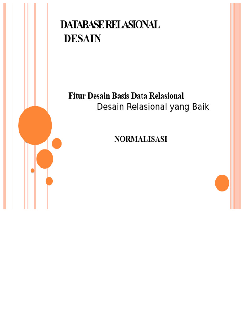 Desain Basis Data Relasional Efektif | PDF