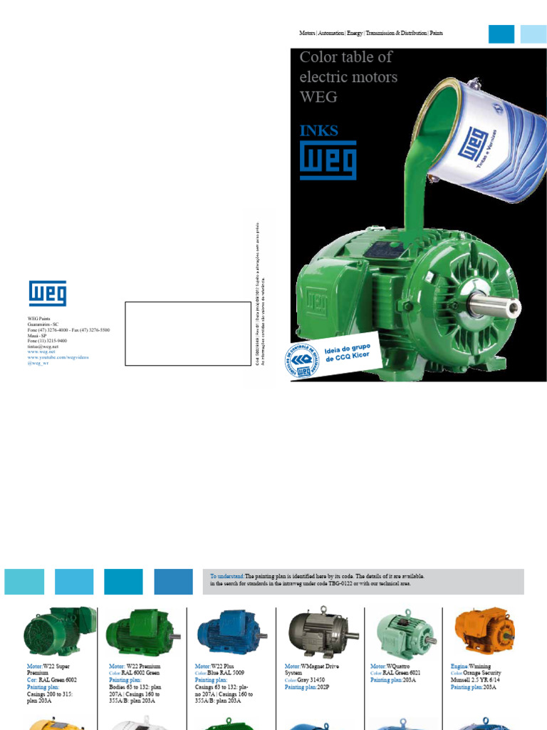 WEG Cores of Electric Motors WEG 50029349 Catalog Portuguese BR | PDF ...