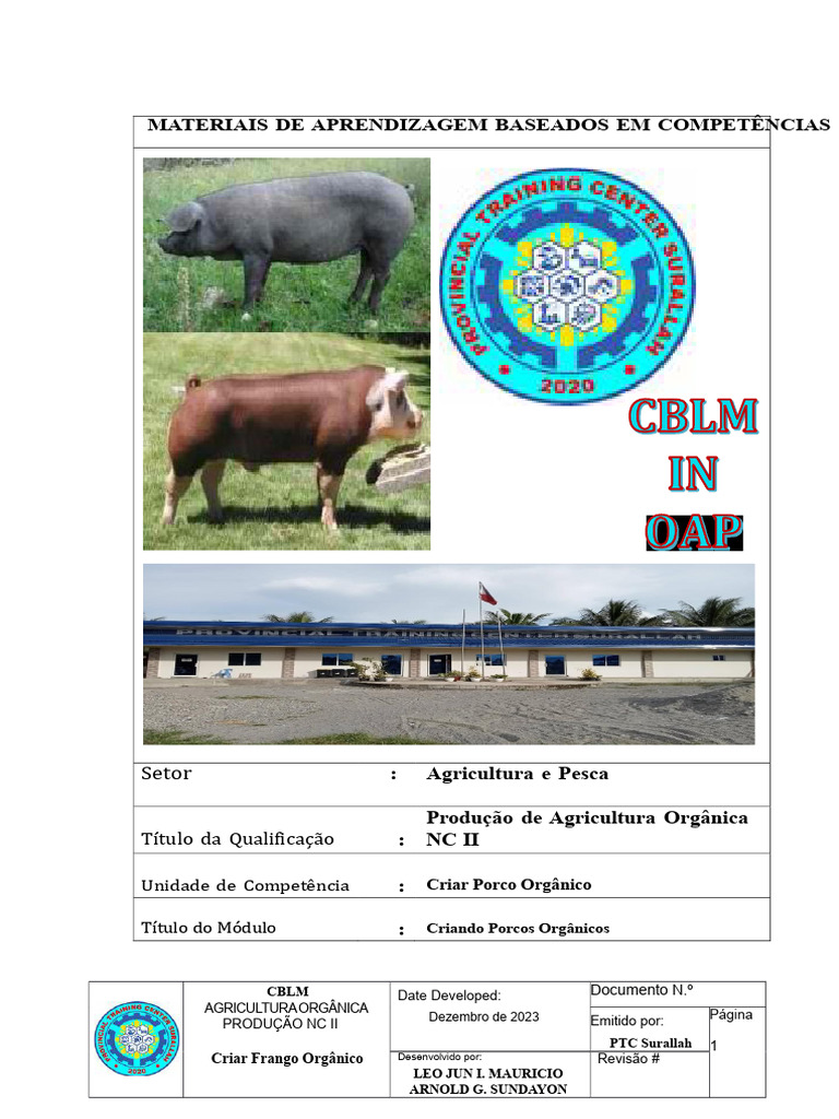 Criando Porcos Orgânicos: Módulo de Aprendizagem | PDF | Agricultura ...