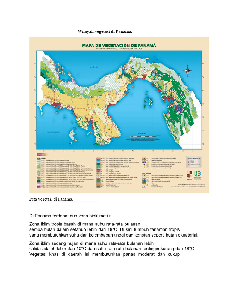 Vegetasi dan Iklim Panama: Keanekaragaman Alam | PDF