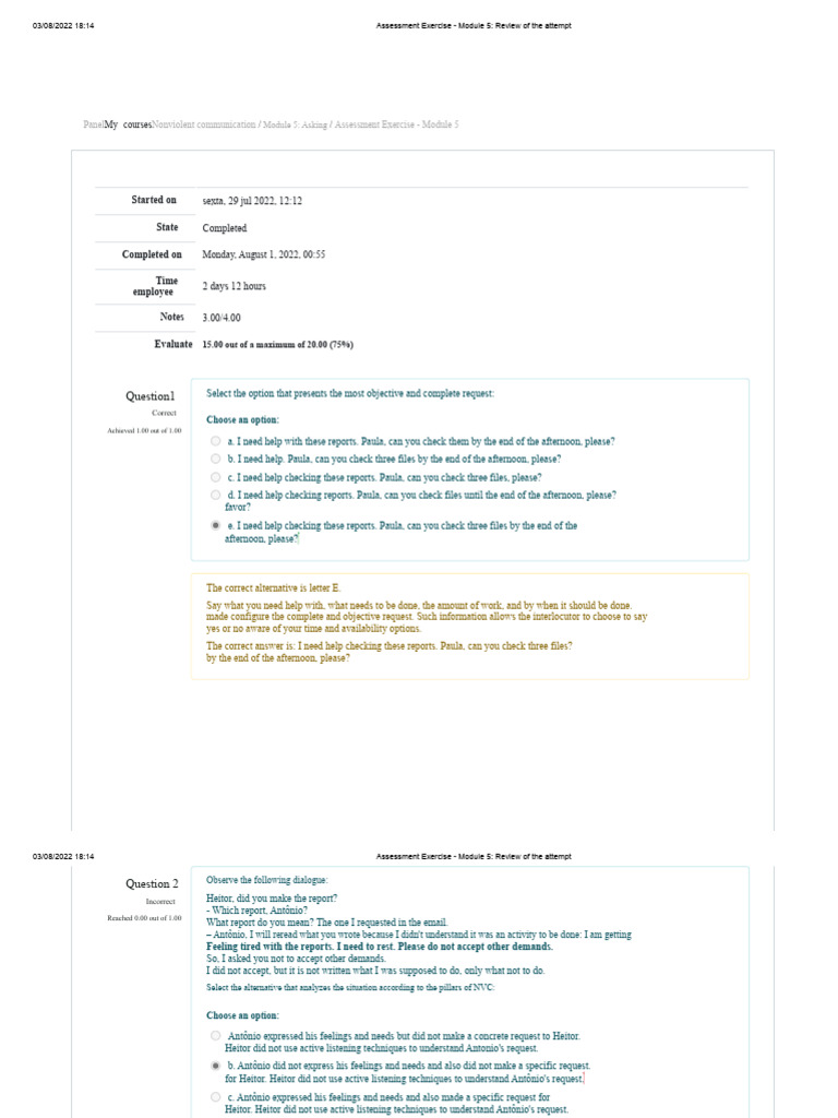 Nonviolent Communication - Module 5 | PDF | Cognition | Human Communication