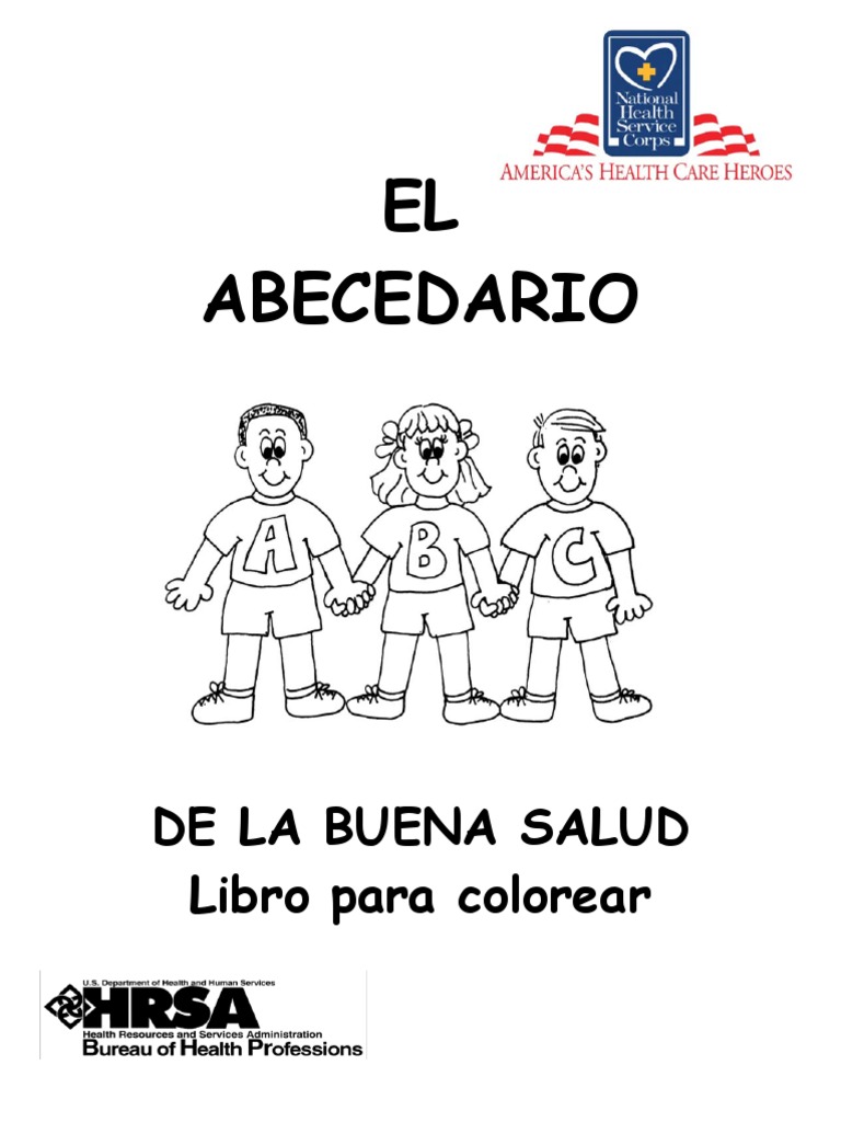 El Abecedario de La Buena Salud - Libro para Colorear | PDF | Bienestar ...