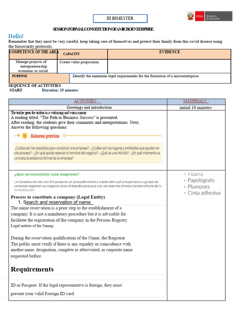 Microenterprise Formation Guide | PDF | Identity Document
