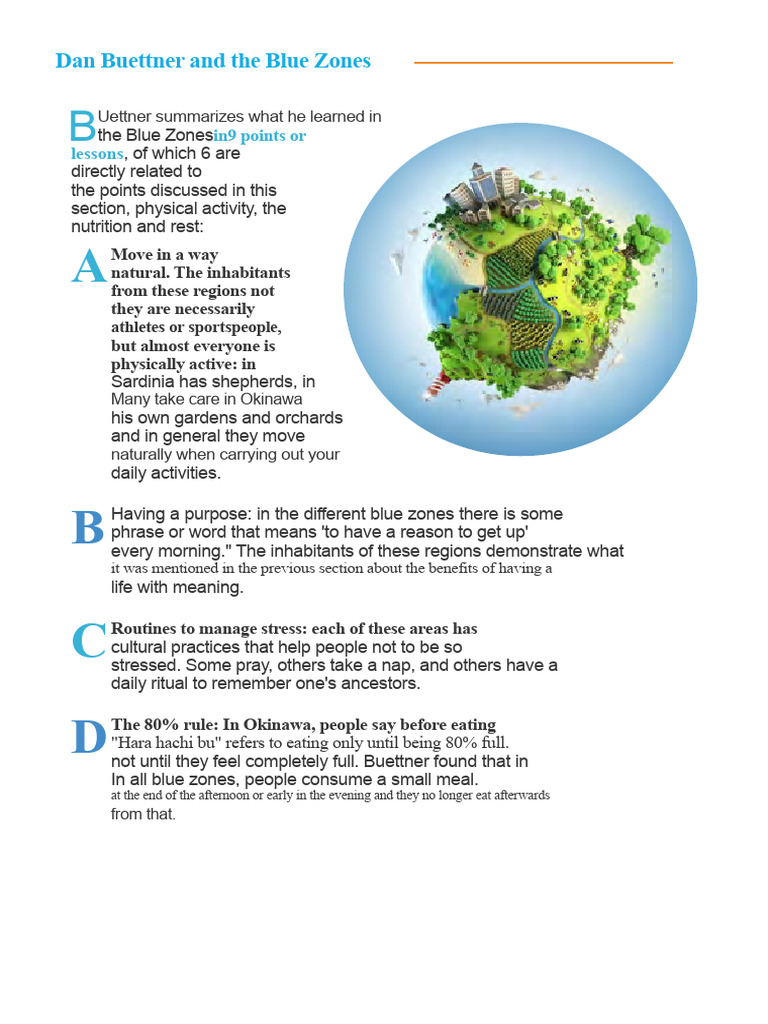 Power 9 Lessons from Blue Zones | PDF