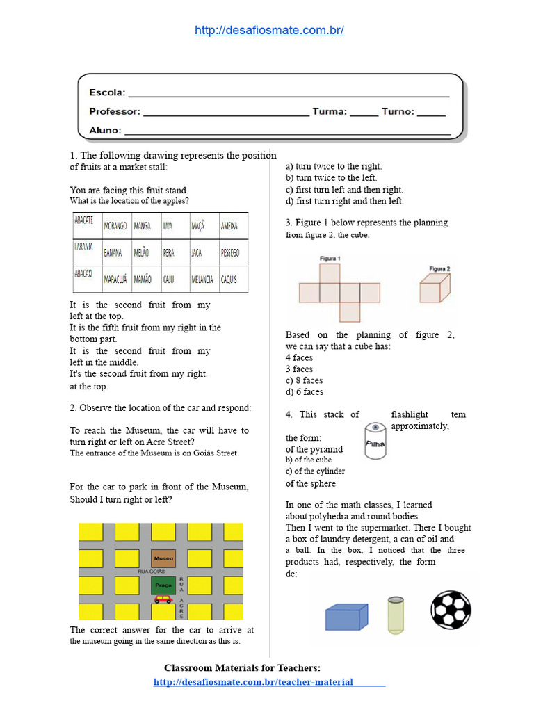 Simulated/activity 14 of Mathematics For 4th and 5th Grade | PDF ...