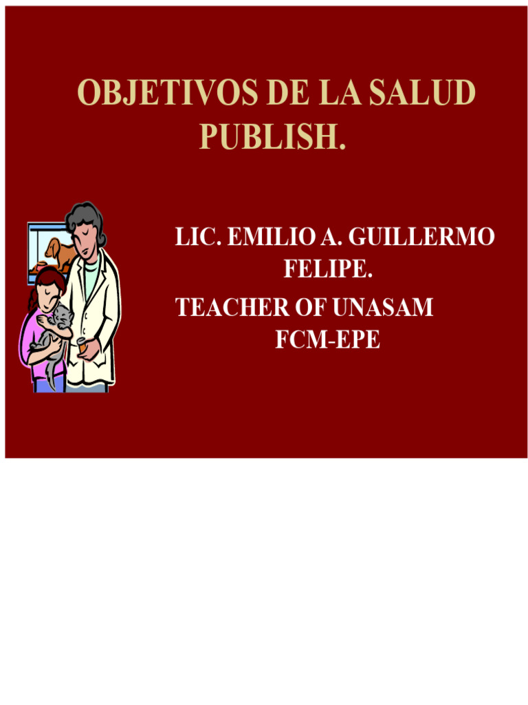 Objectives of Public Health | PDF