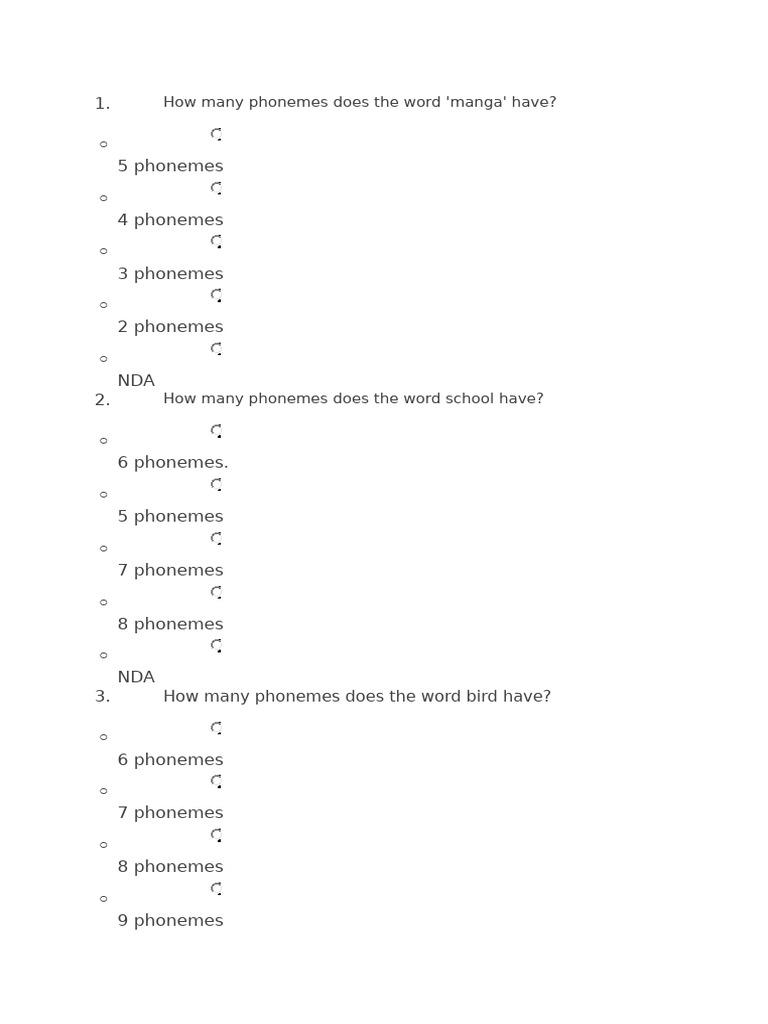 How Many Phonemes Are There in The Word | PDF | Phoneme | Syllable