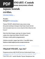 Contoh Penerapan Metode SMART Goal | PDF