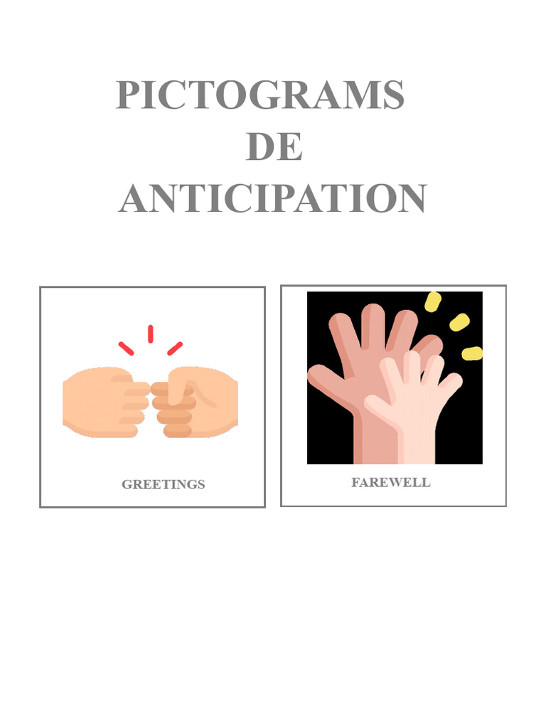 Pictograms for Daily Activities | PDF