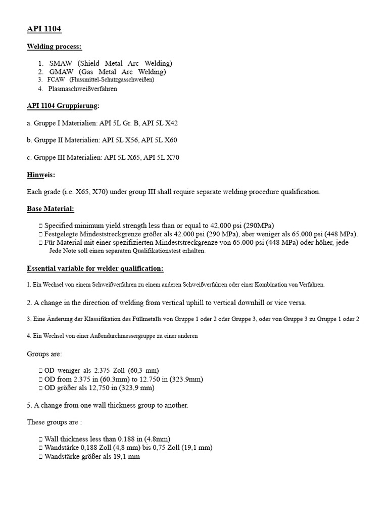 Api 1104 | PDF
