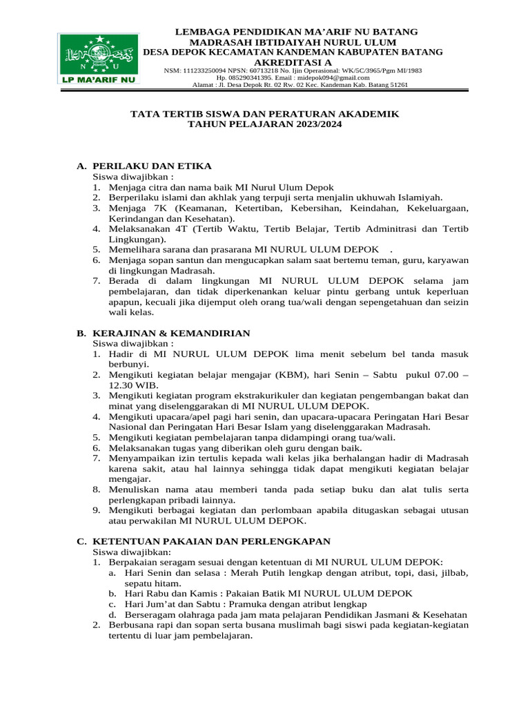 Tatib Akademik | PDF