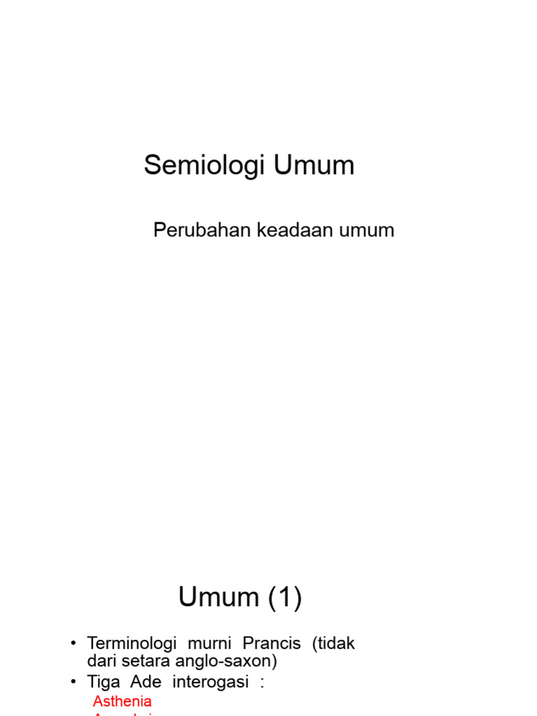 Diagnosa Asthenia dan Penurunan Berat Badan | PDF