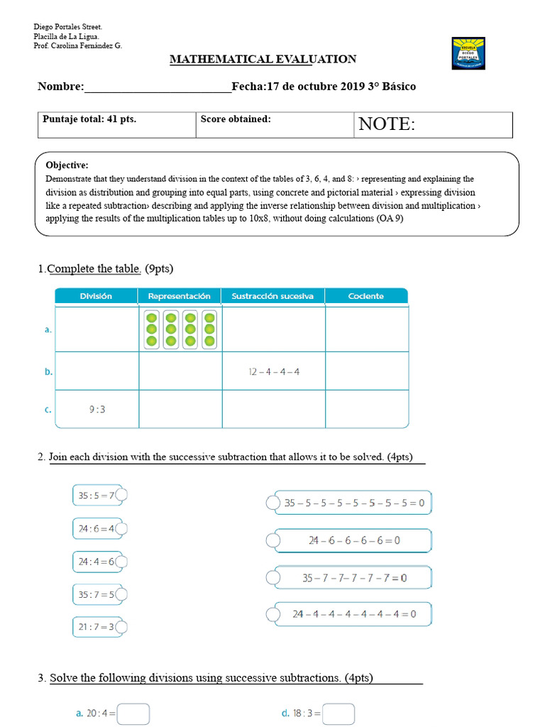 Evaluation Divisions | PDF