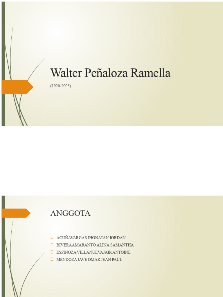 Walter Peñaloza Ramella | PDF