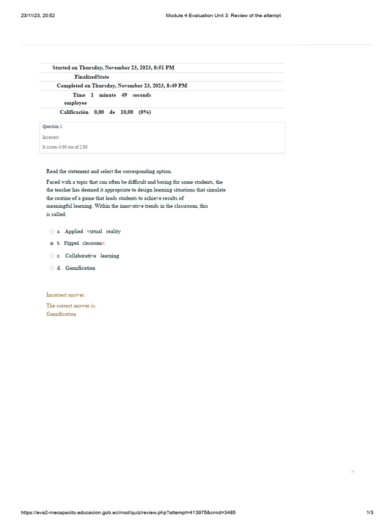 Module 4 Assessment Unit 3 - Review of The Attempt | PDF | Educational ...
