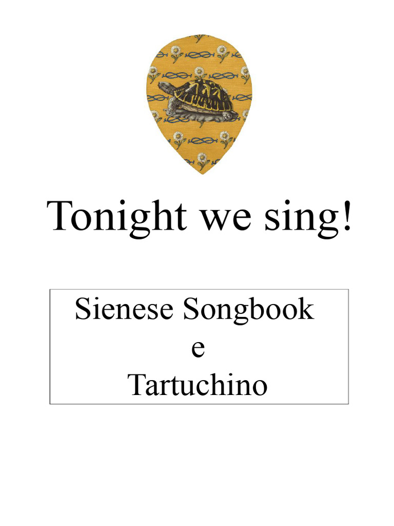 Sienese Folk Songs: Tartuca Tradition | PDF | Mary, Mother Of Jesus