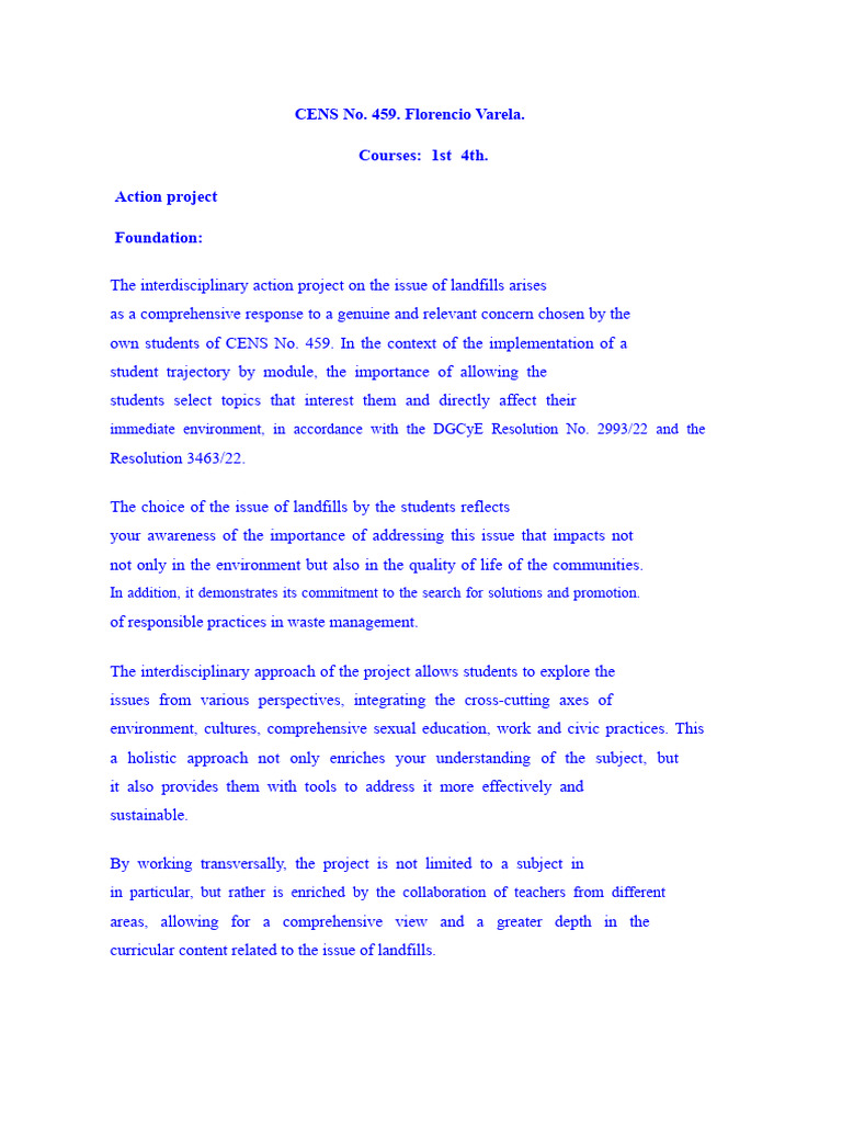 CENS Project 2024 | PDF | Sustainability | Information