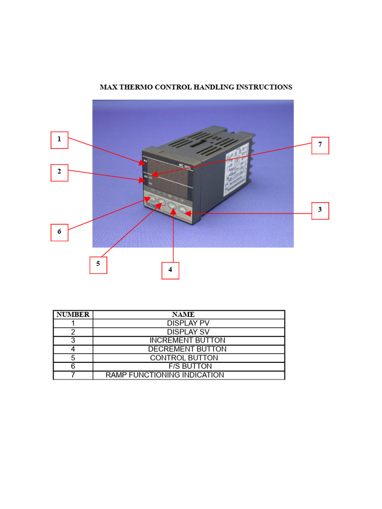 Instructions For Handling Control Max Thermo Model 5438 Ramps | PDF ...