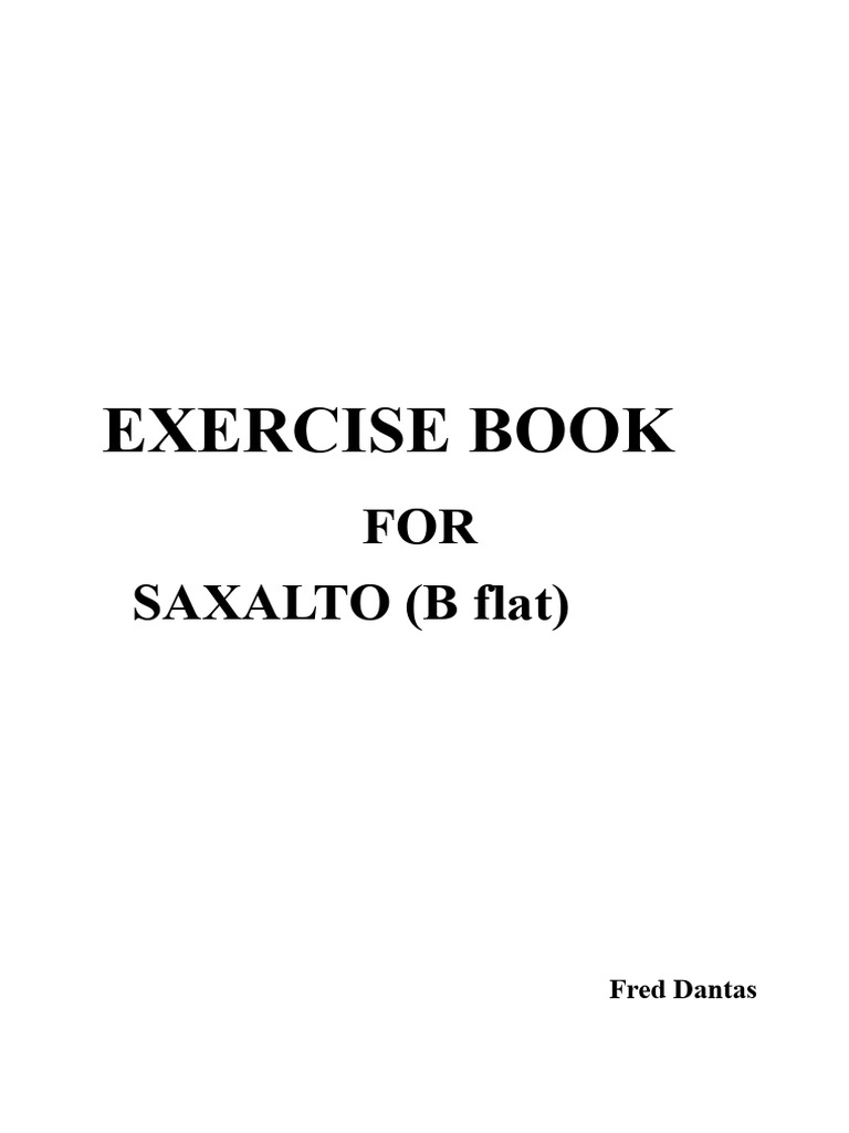 Exercise Book For Saxophone | PDF