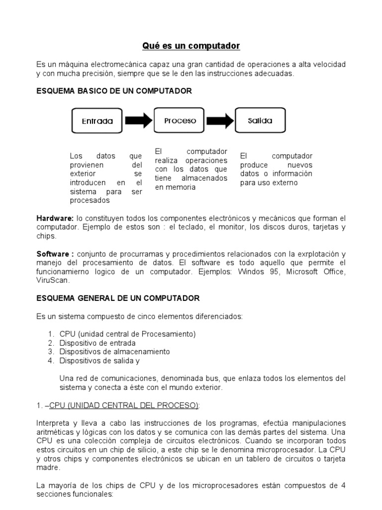 Manual de Computacion Basico | PDF | Memoria del ordenador | Archivo de computadora