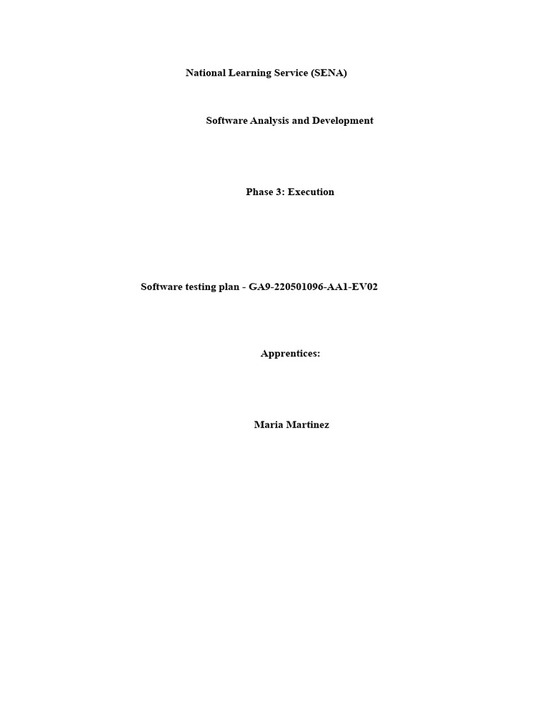 Software Testing Plan for Armarioapps | PDF | Unit Testing | Operating ...