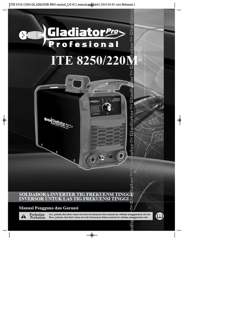 ITE 8250 220M GLADIATOR PRO Manual | PDF